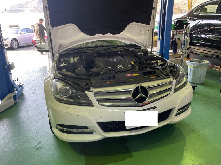 メルセデスベンツC200ワゴンT204エンジンチェックランプ点灯 | 姫路市｜外車の板金・塗装、自動車整備・車検｜有限会社アサダ